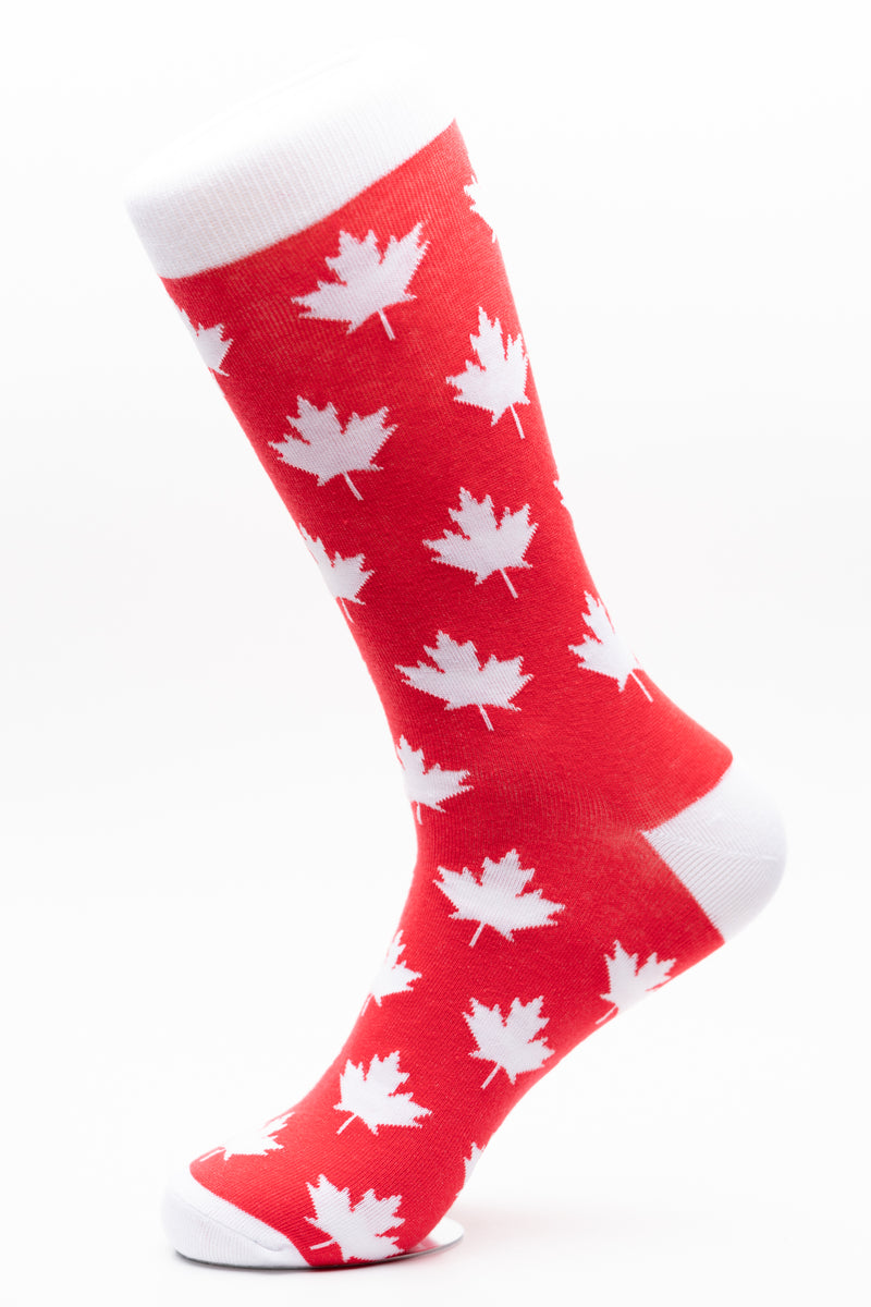 CANADA MAPLE LEAF CREW SOCKS – moJJa