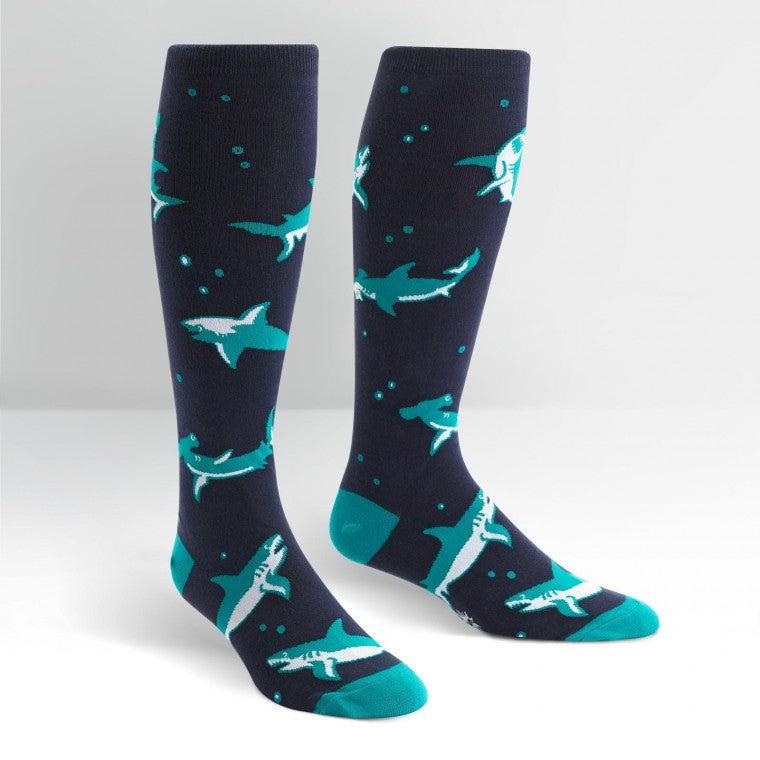 Shark Attack Knee High Socks – moJJa